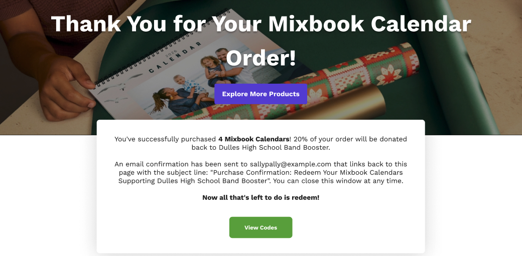 How do I redeem my Mixbook Calendar? – GroupRaise.com