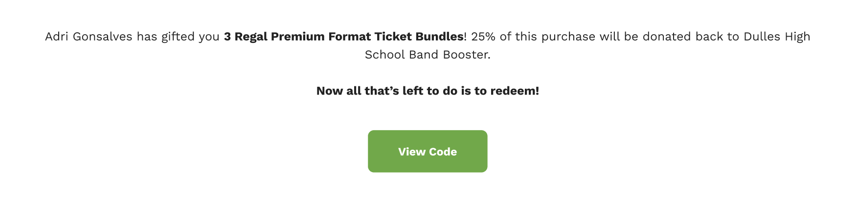 How do I redeem my Regal Premium Format Ticket Bundle? – GroupRaise.com